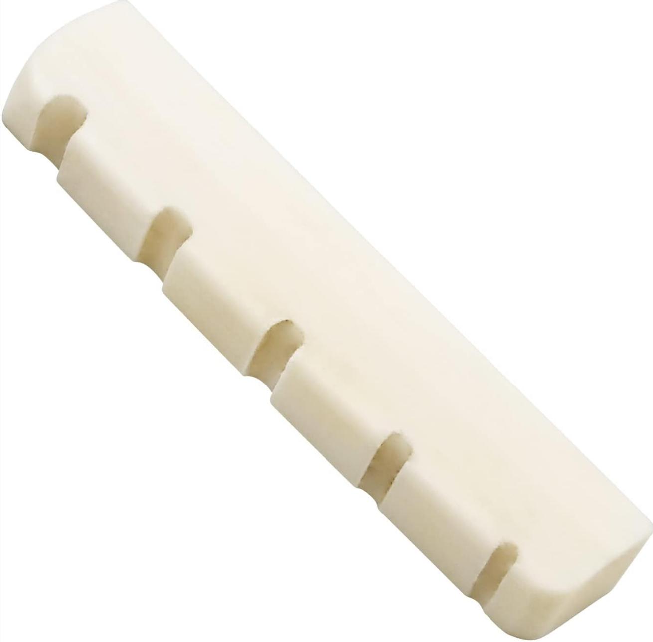 5 String Bass Guitar Ox Bone Nut 45 x 6 x 9.5mm