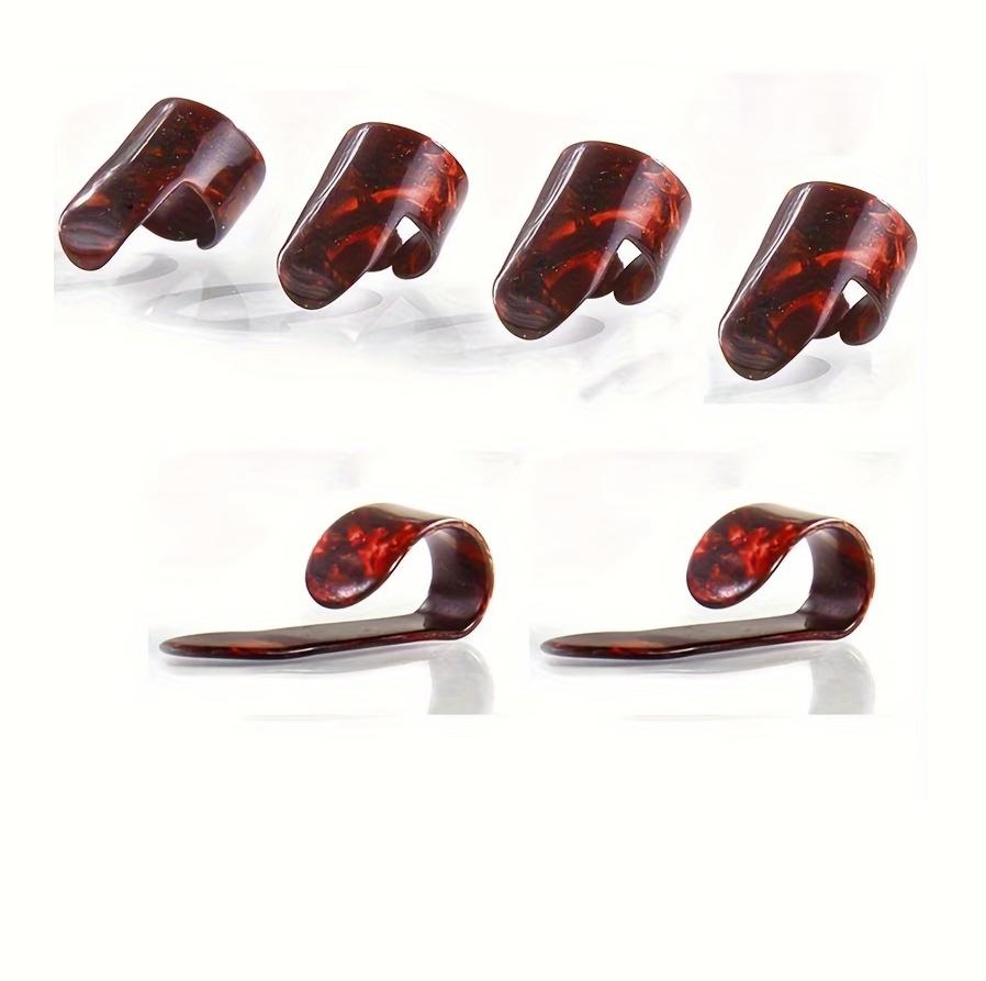 6-Piece Finger & Thumb Picks Set (Red) • SA Guitar Shop