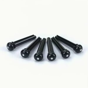 Acoustic Bridge Pins - ABS Plastic (Set of 6) • SA Guitar Shop