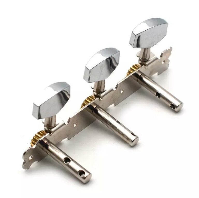 Classical Guitar Nylon Machine Head Tuners - Full Set (Chrome)