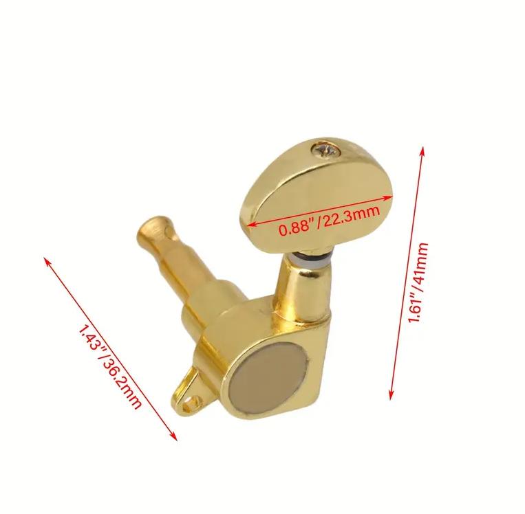 Grover Type Acoustic Tuning Heads Gold (Full Set)